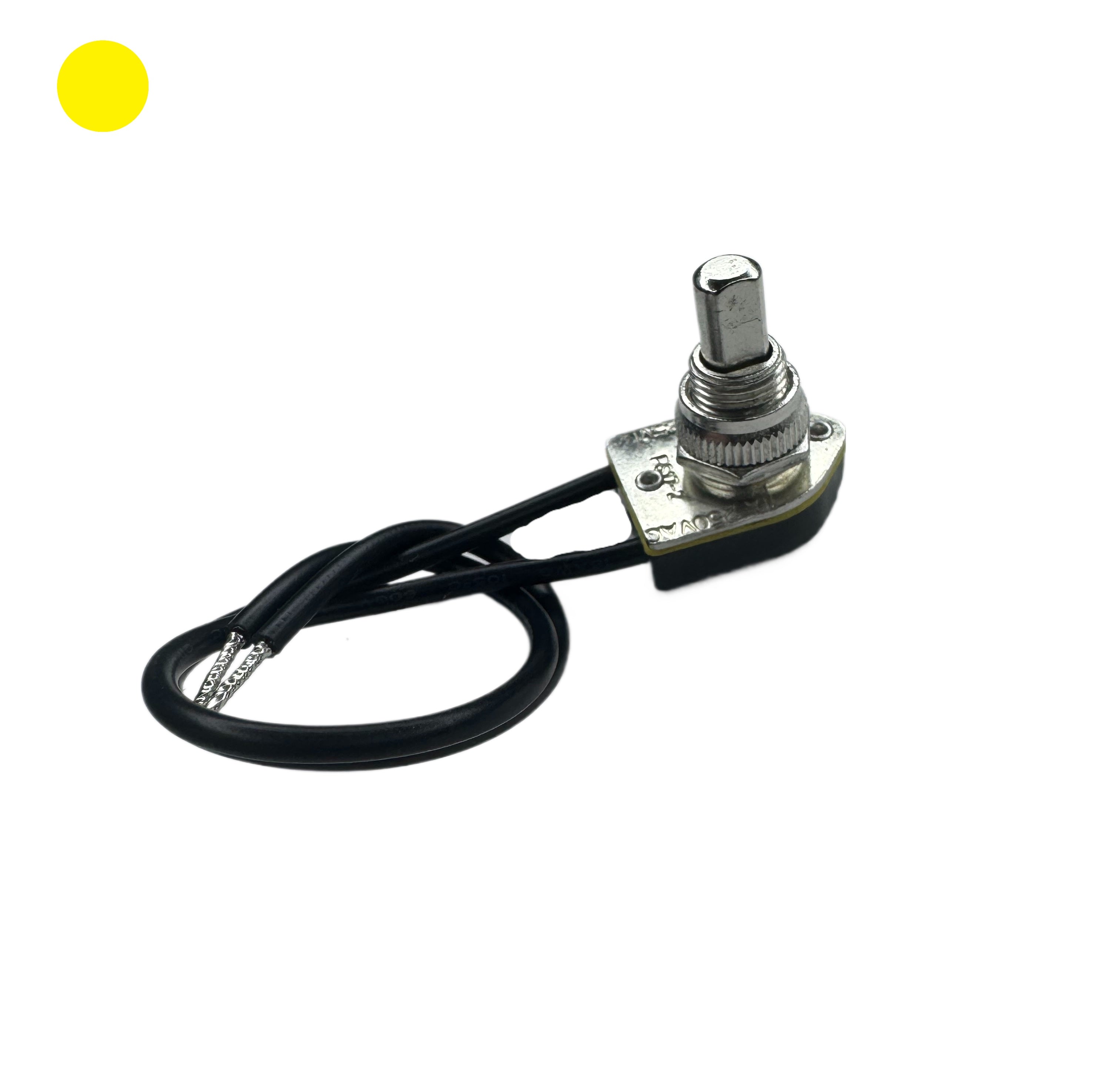 On-Off SPST Light Duty Canopy Push Button w/ Wire Leads – Young ...