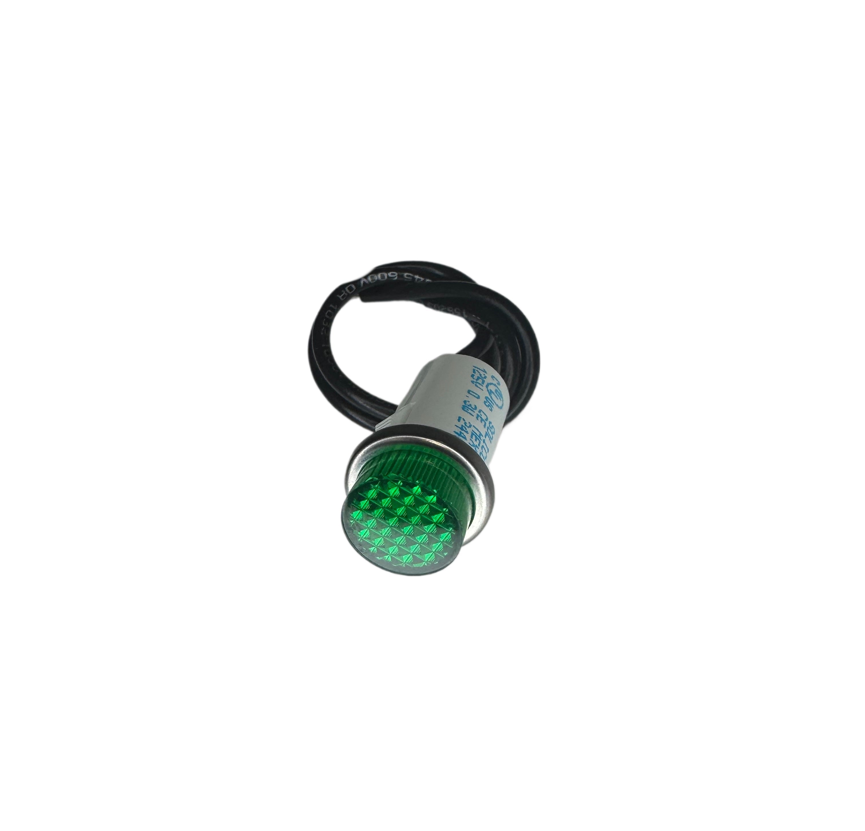 Green Indicator Light, Raised Lens 125V 0.5" Mount – Young Fastener ...